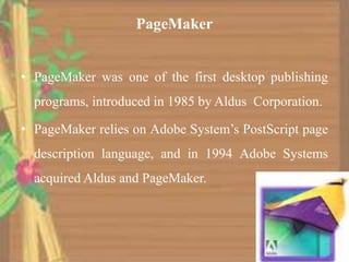 PageMaker - R.D.sivakumar | PPT