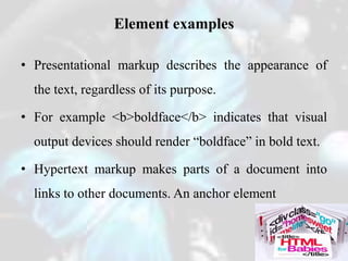 HTML - R.D.sivakumar | PPT