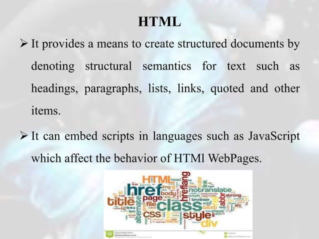 HTML - R.D.sivakumar | PPT