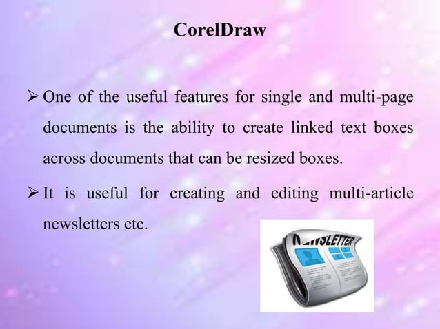 CorelDraw - R.D.Sivakumar | PPTX | Desktop Publishing | Computer Software and Applications