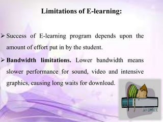 Limitation of E-learning - R.D.sivakumar | PPTX | Computing ...