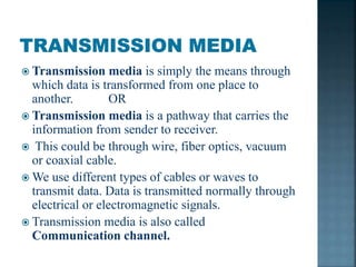 Wired Transmission Media | PPTX