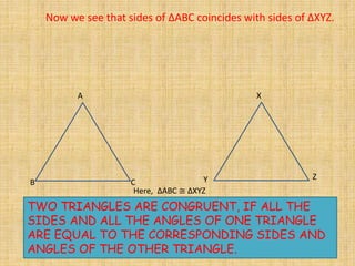 R.TANUJ Maths Triangles for Class IX | PPTX