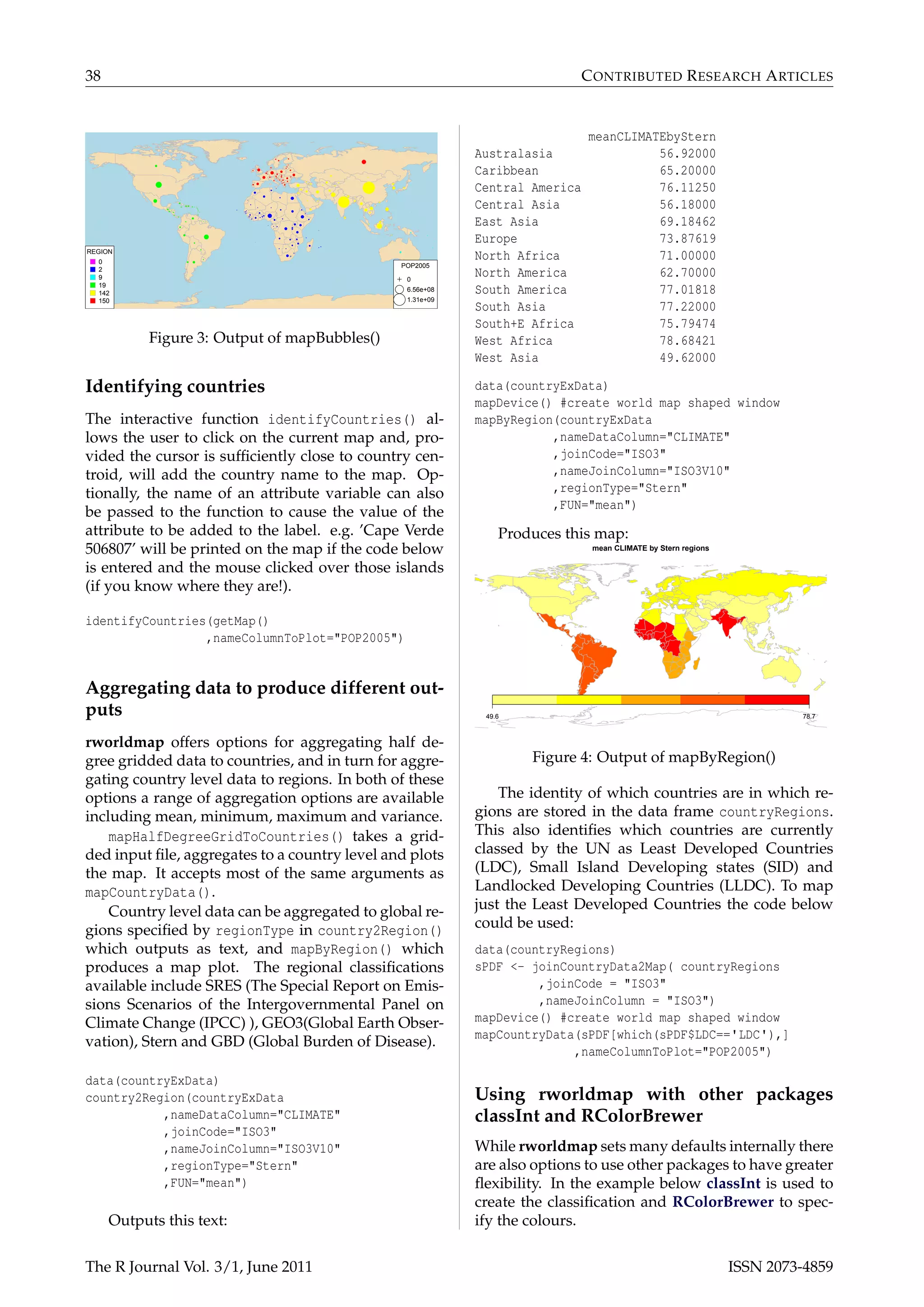 rworldmap: A New R package for Mapping Global Data | PDF