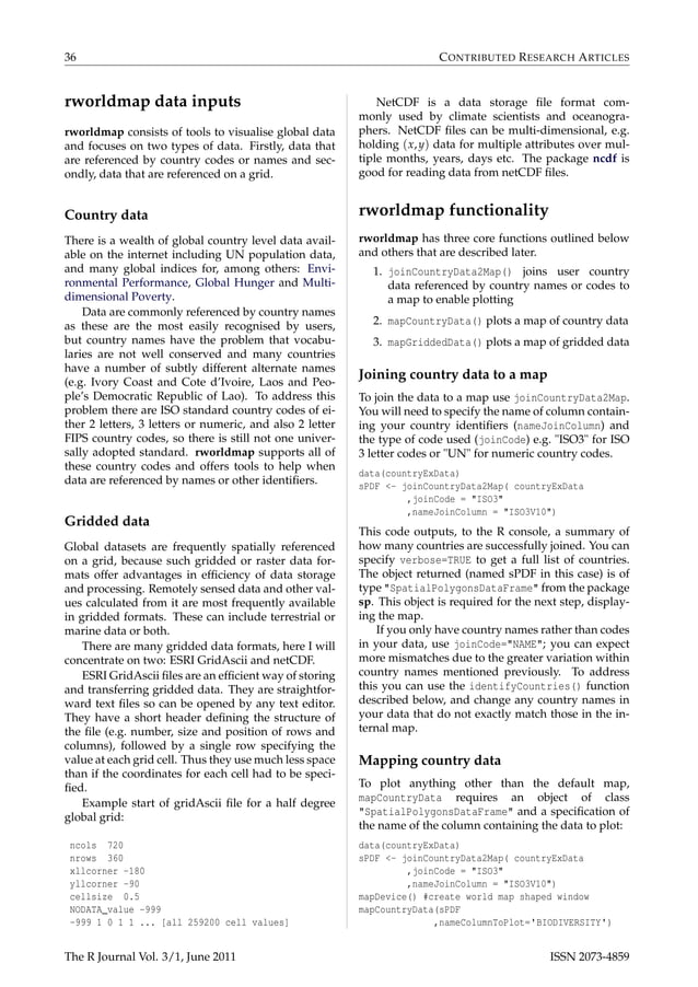 rworldmap: A New R package for Mapping Global Data | PDF