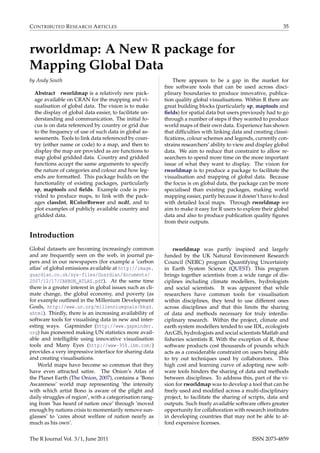rworldmap: A New R package for Mapping Global Data | PDF