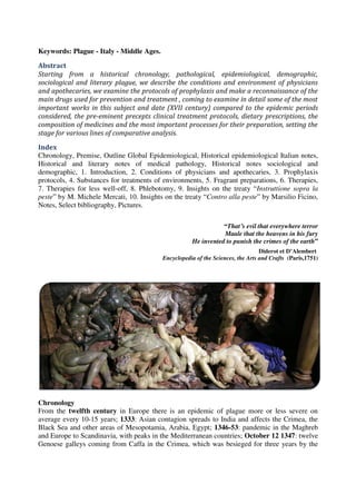 R. Villano - Plague in italian states xiv-xvii century | PDF