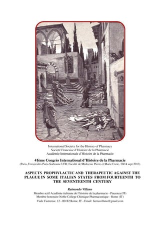 R. Villano - Plague in italian states xiv-xvii century | PDF