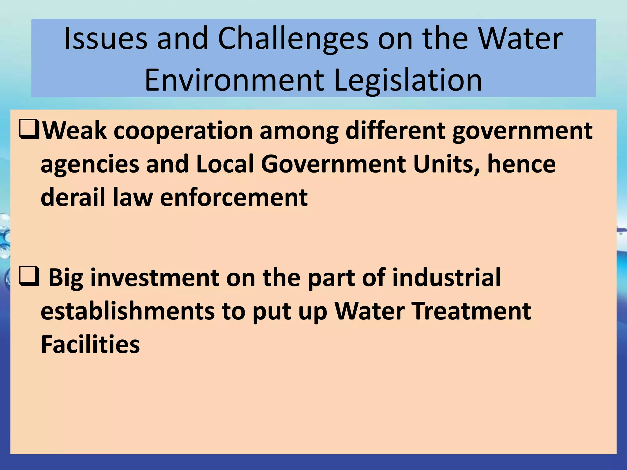 R.A. 9275 Philippine Clean Water Act of 2004 | PPTX
