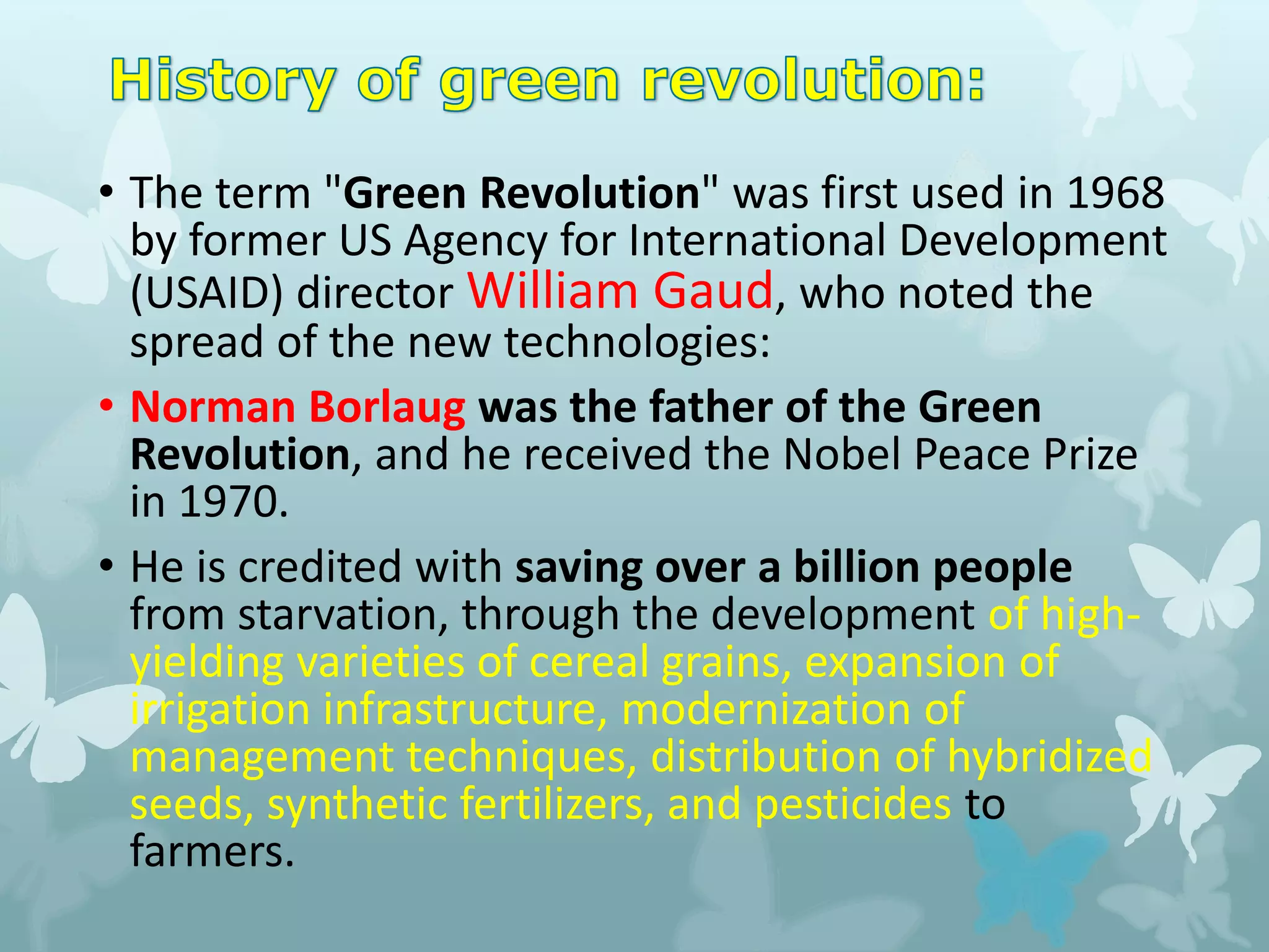 R.P Maurya Green Revolution | PPTX