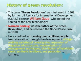 R.P Maurya Green Revolution | PPT