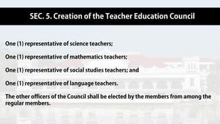 REPUBLIC ACT NO. 7784 (CENTER OF EXCELLENCE) PPT | PDF