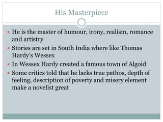 R.k narayan biography ppt | PPTX