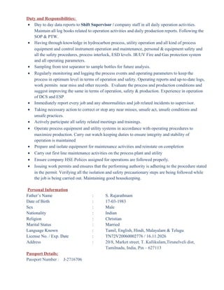 Production Operator | DOC