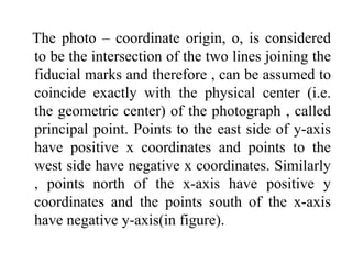 Geometry of Aerial photograph | PPTX