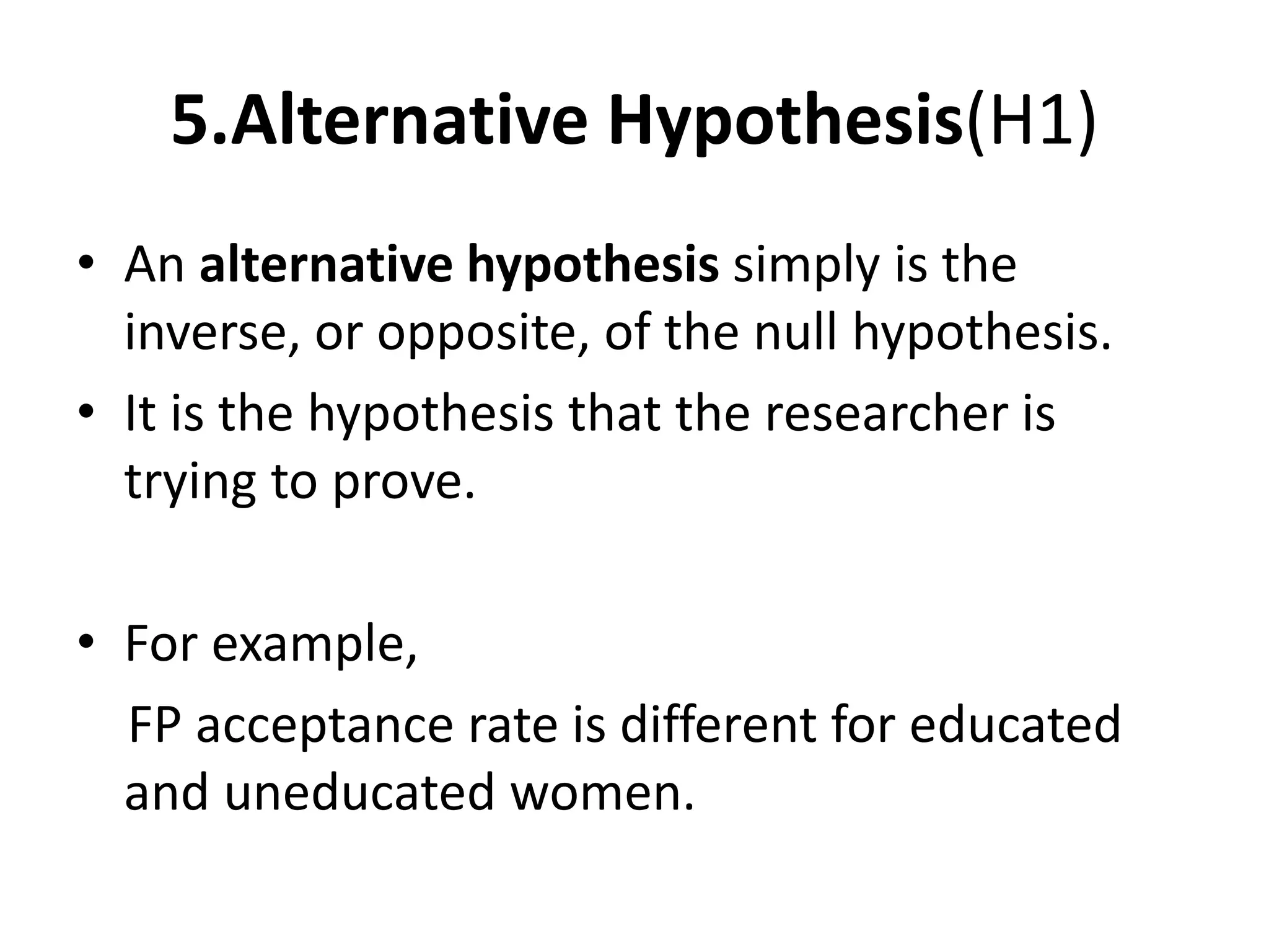 Variables & Research hypothesis | PPTX