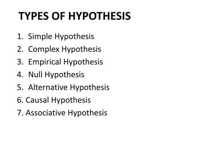 Variables & Research hypothesis | PPTX | Science