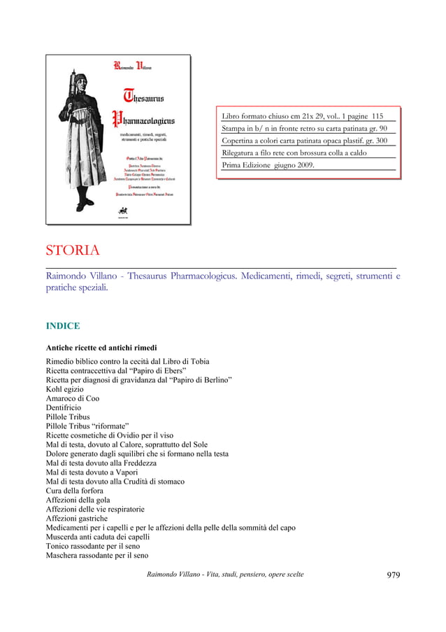 - R. VILLANO - COLOPHON LIBRO Thesaurus | PDF