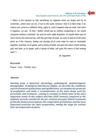 R. Villano-Plague in Italy-Historical, literary, medical, sociological ...