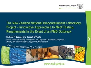 6.G6.c The New Zealand National Biocontainment Laboratory Project ...