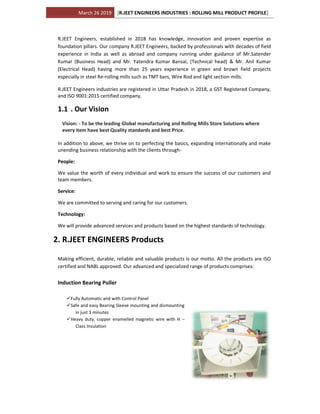 R.jeet engineers products profile | PDF
