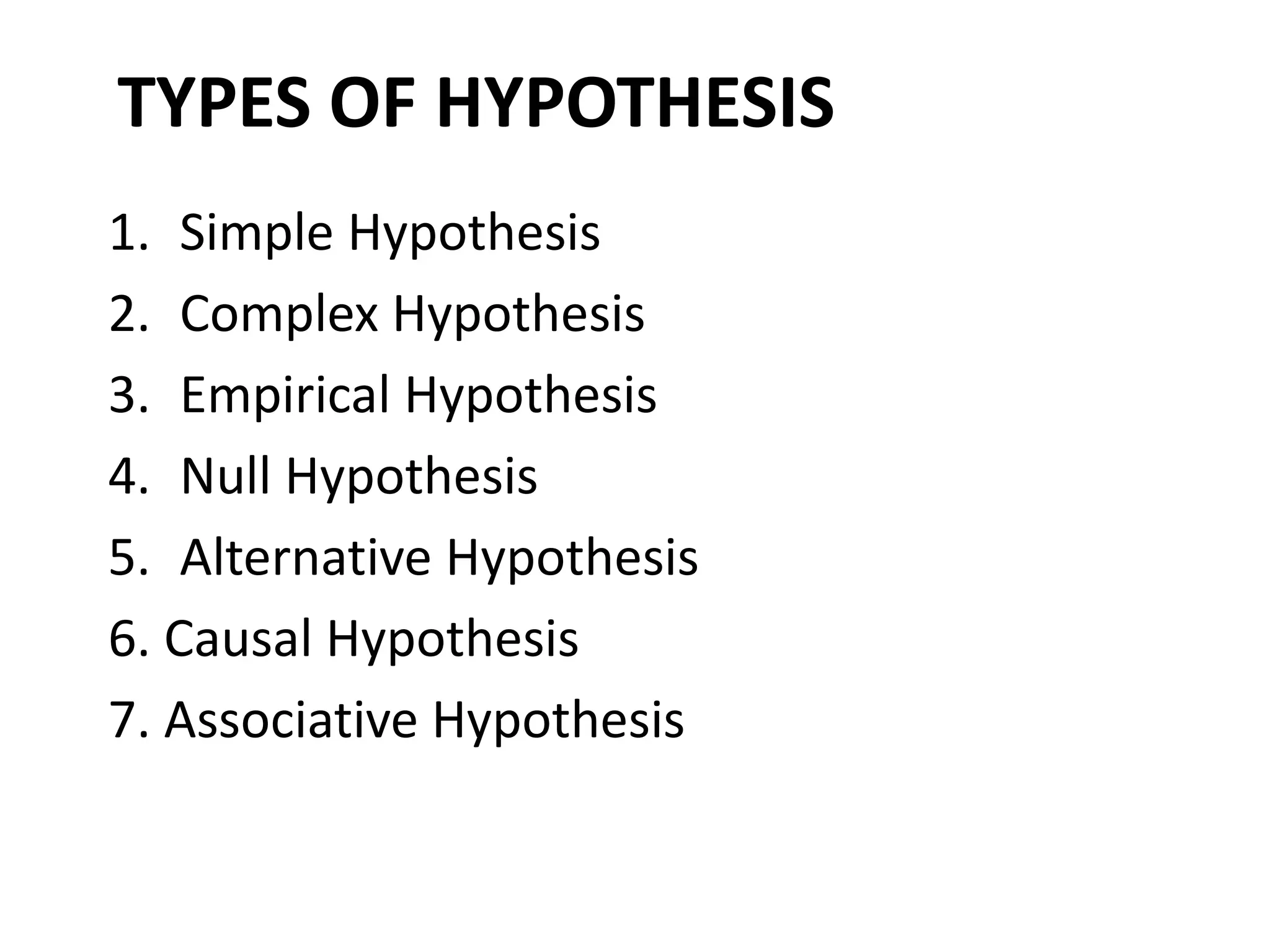 Hypothesis and Variables | PPTX