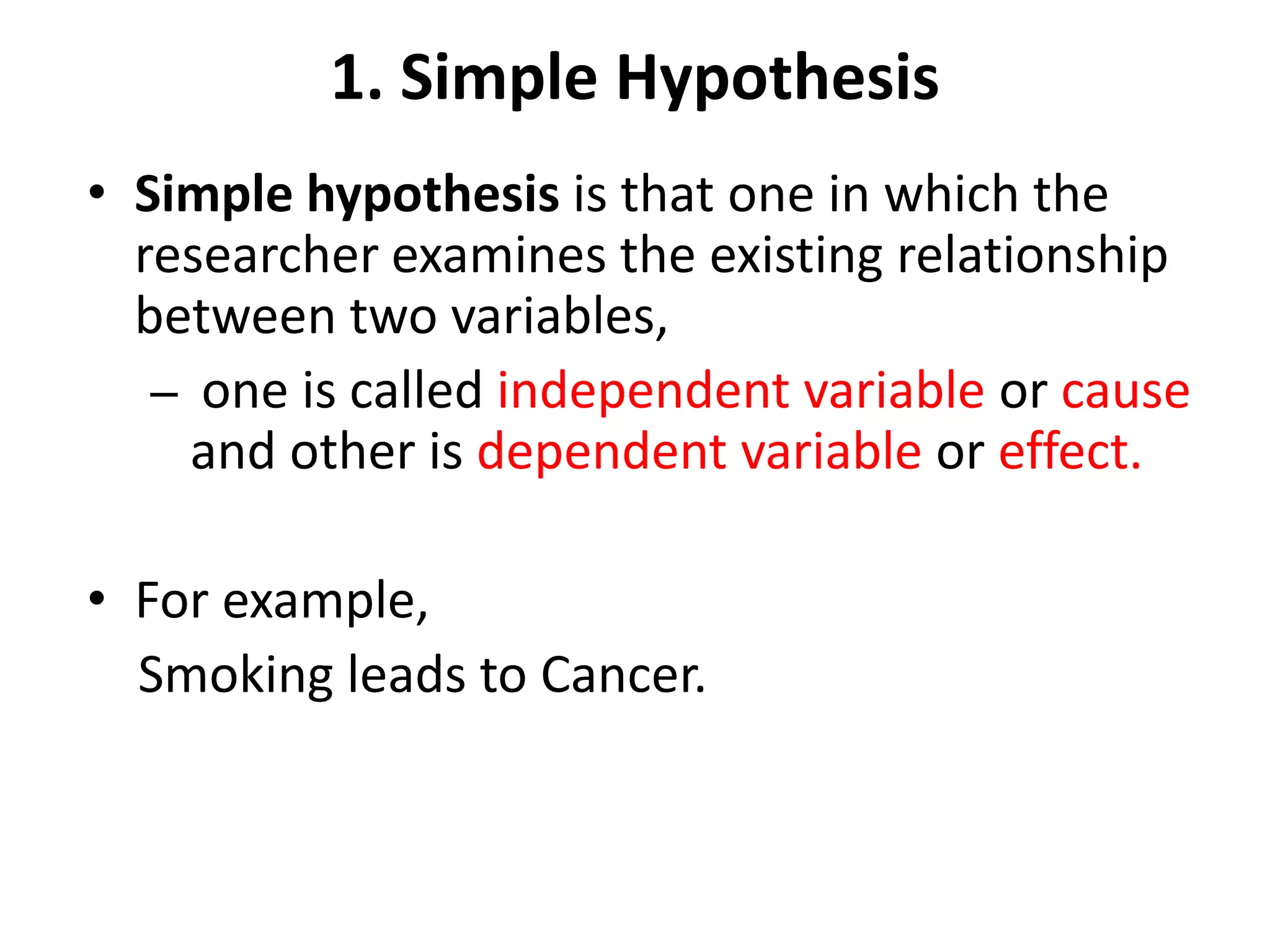 Hypothesis and Variables | PPTX