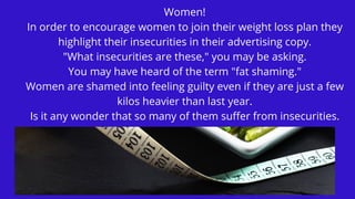Self Esteem and Weight Loss | PDF