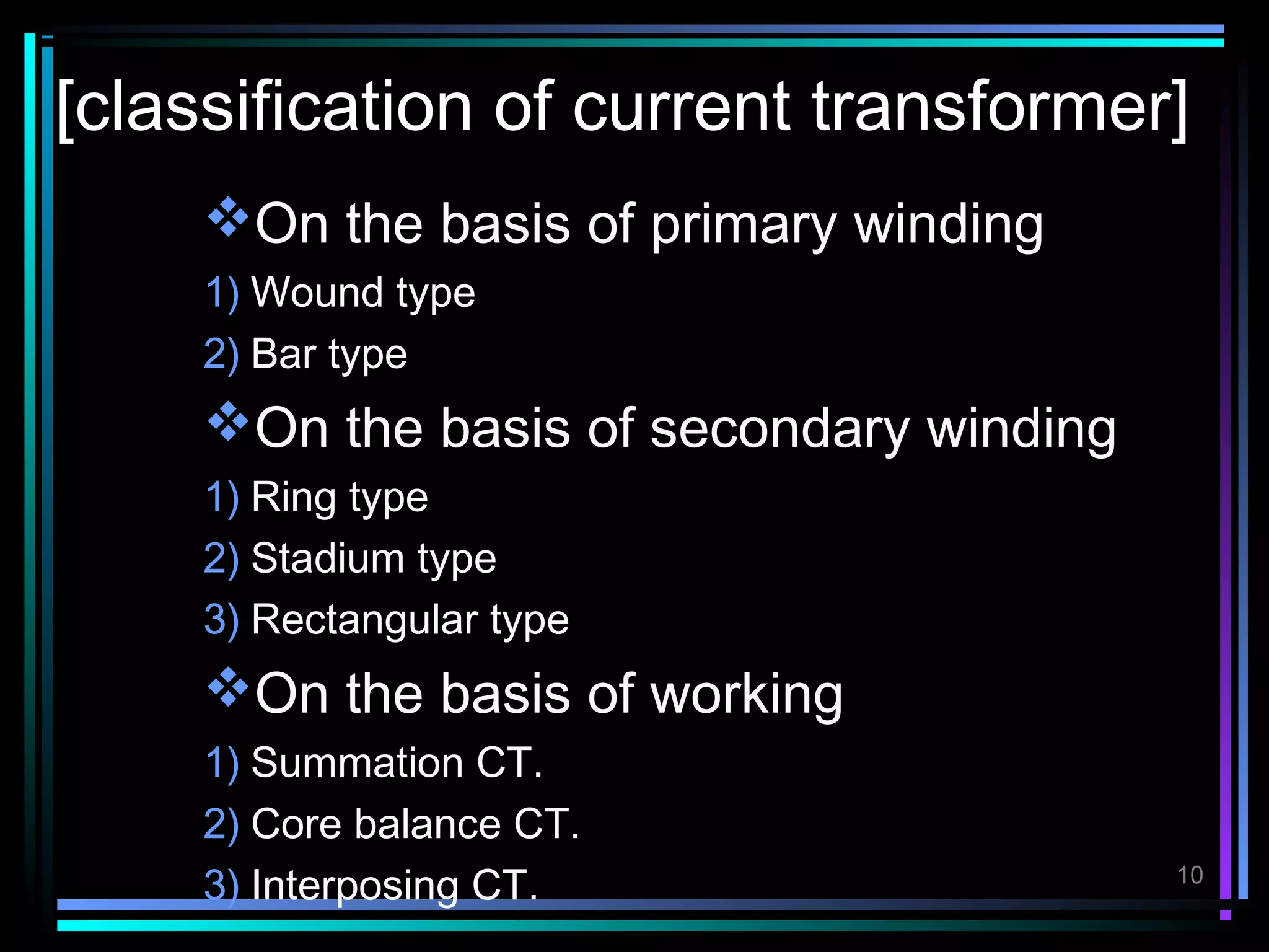 instrument transformer | PPT