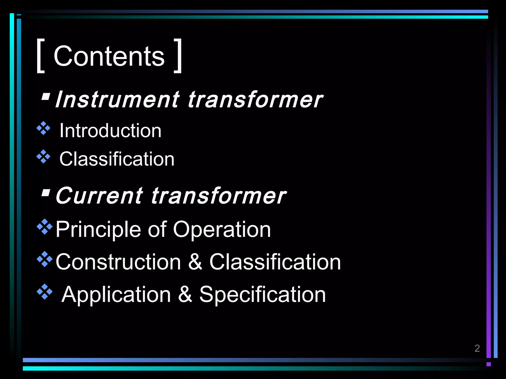 instrument transformer | PPT