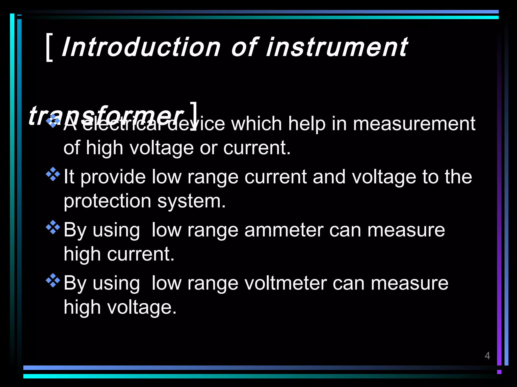 instrument transformer | PPT