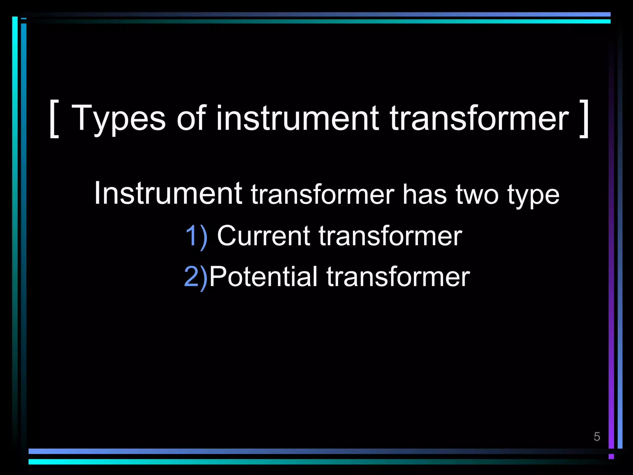 instrument transformer | PPT