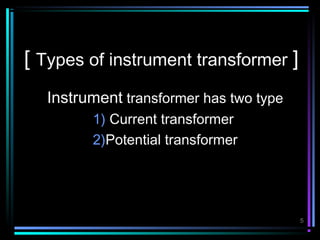 instrument transformer | PPT