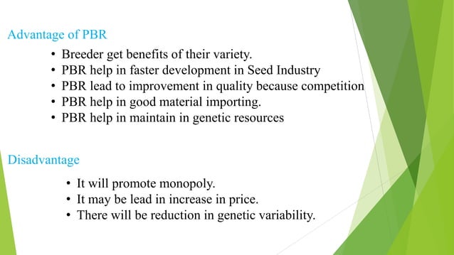 PPVFRA 2001 | PPTX | Agriculture | Industries