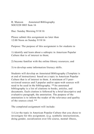 R. Munson Annotated Bibliography .docx