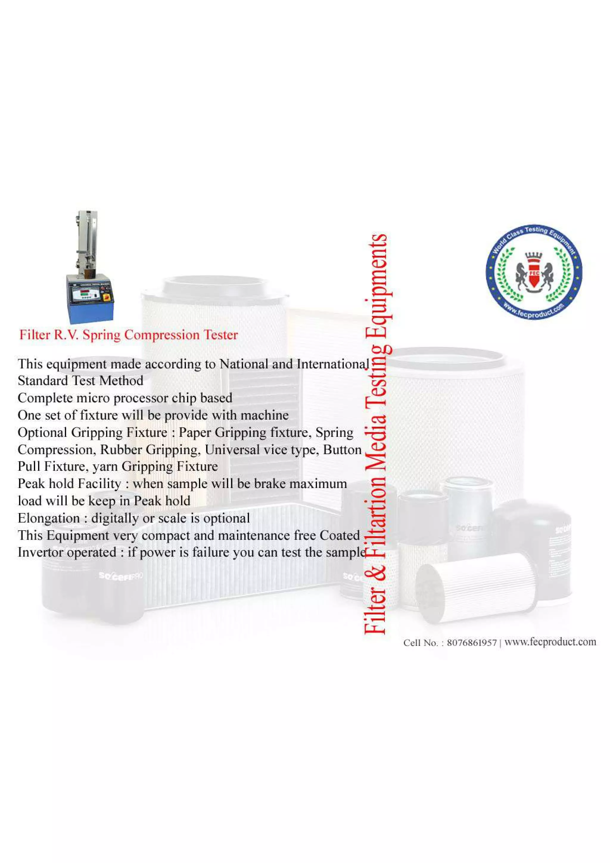 R.V Spring Compression Tester | PDF
