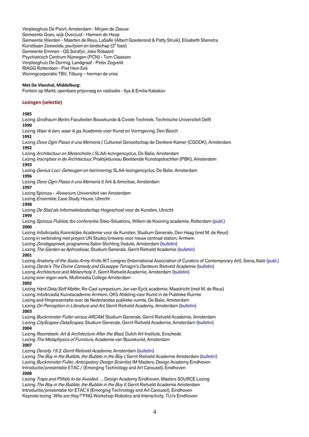 R.v.Tienhoven CV Dutch 2023.pdf | Design | Fine Art