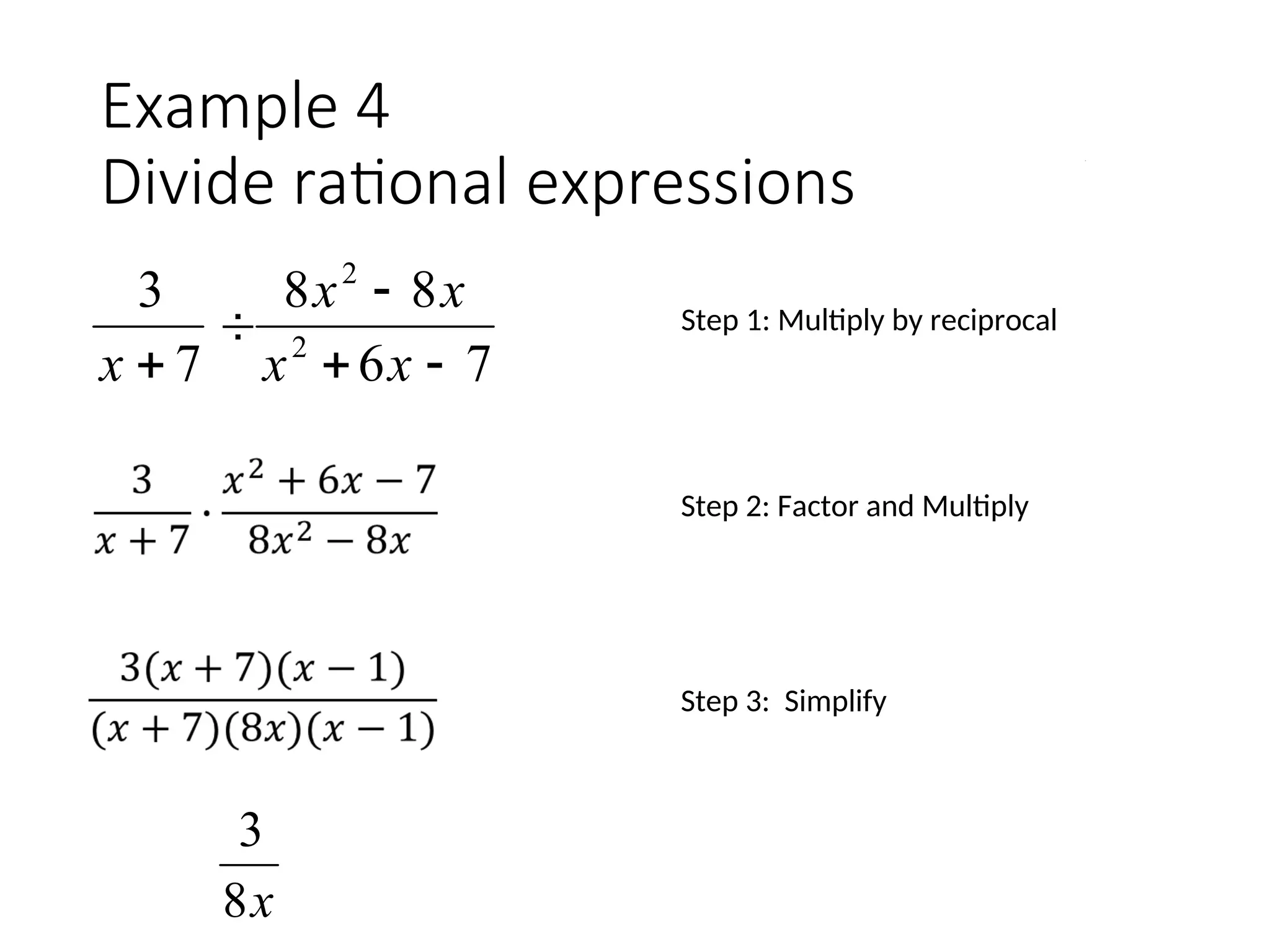 R.5 day2 Multiplying and Dividing Rational Expressions.ppt