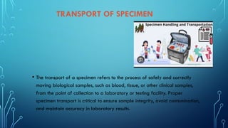 Clinical Laboratory Technology- Handling, Preservation, Transport of ...