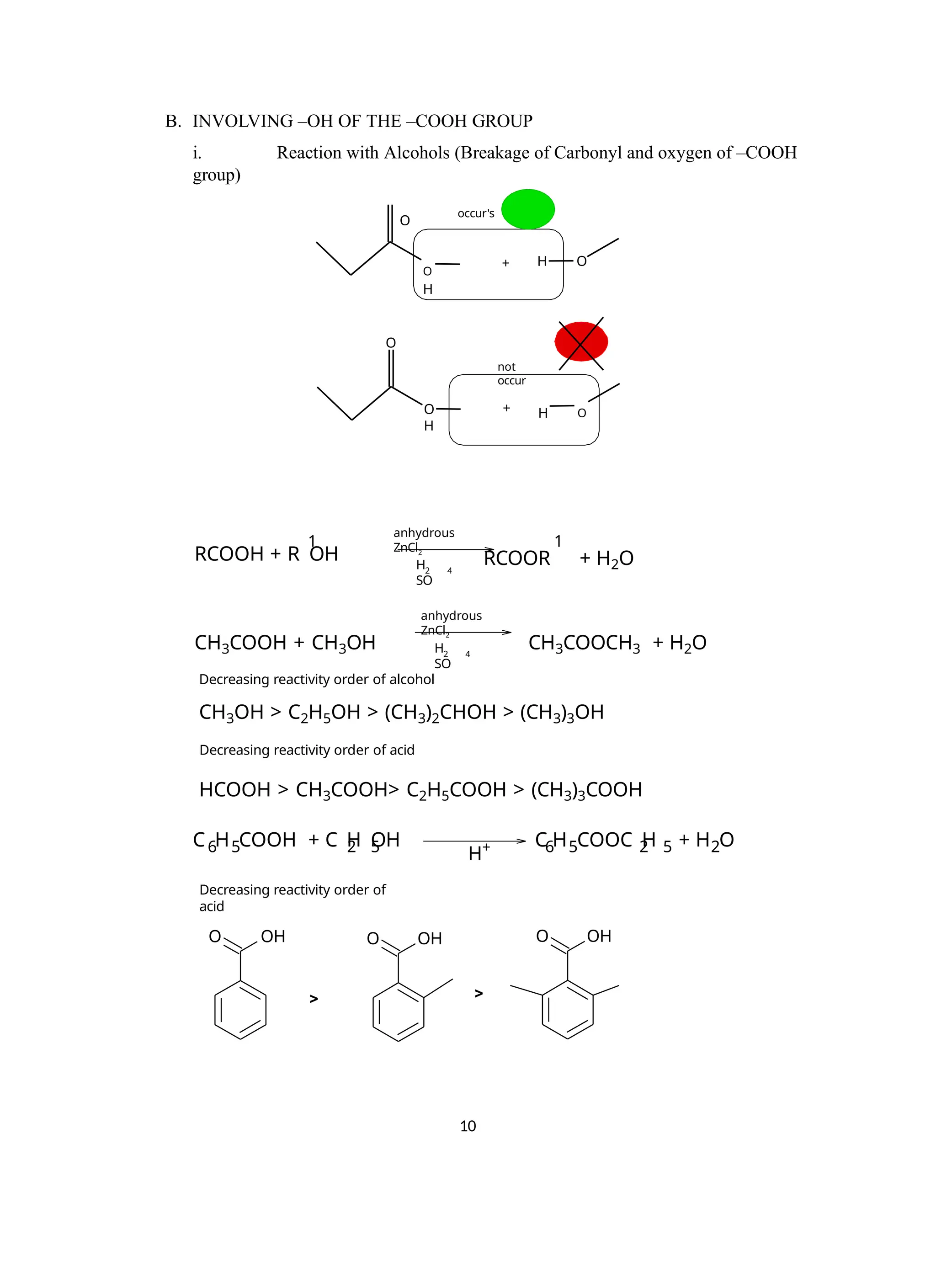 chemistry - carboxylic acids and their reactions. | PPTX