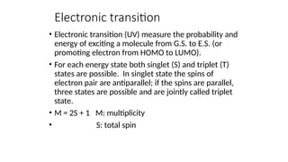 PHYSICAL CHEMISTRY - ELECTRONIC SPECTROSCOPY | PPTX