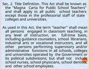 R.A. 4670_The Magna Carta For Public School Teachers.pptx