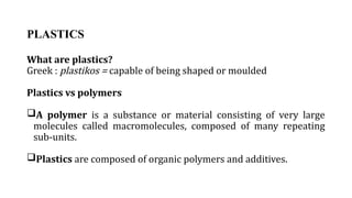 R.T PLASTICS represented in industrial chemistry | PPTX