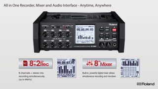 Roland R-88: 8-Channel Recorder and Mixer | PDF