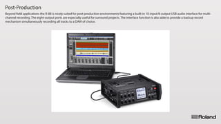 Roland R-88: 8-Channel Recorder and Mixer | PPT