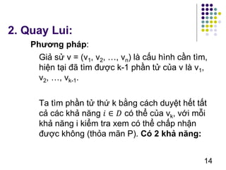 Đệ Quy, Quay Lui, Nhánh Cận | PDF