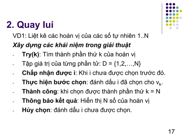 Đệ Quy, Quay Lui, Nhánh Cận | PDF