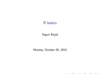 R basics | PPT
