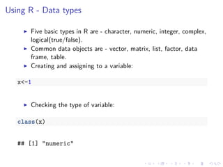 R basics | PPT