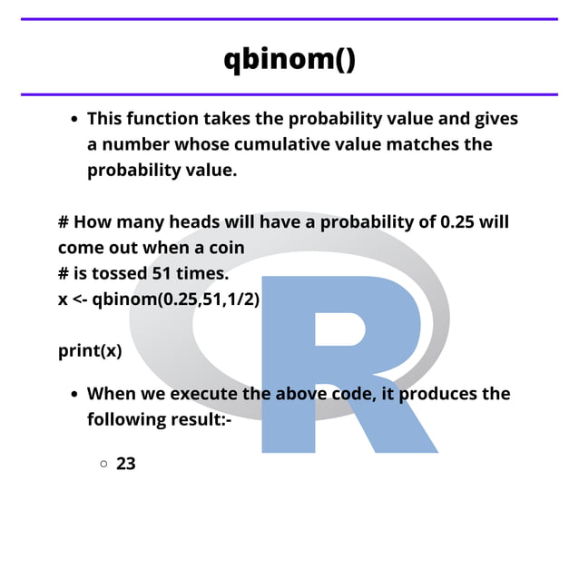 R - binomial distribution | PDF